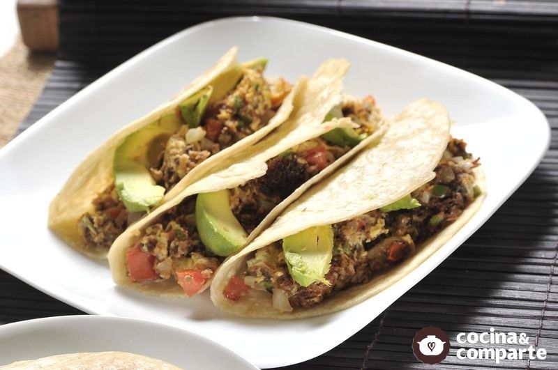 como preparar machaca con huevo